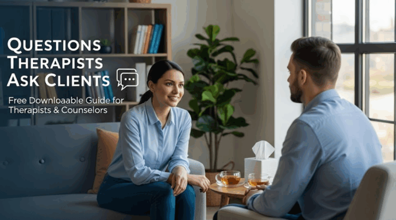 75+ Powerful Questions Therapists & Counselors Ask Clients (With Free ...