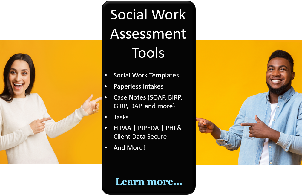 Social Work Intake Forms, Assessments & Client Surveys (Templates ...